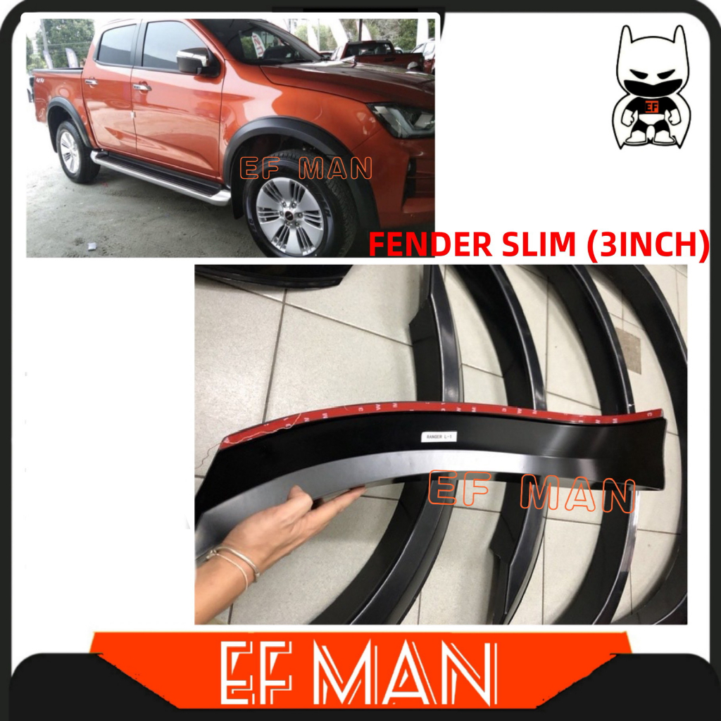 ISUZU D-MAX X-TERRAIN 2021-2022 OEM SIDE FENDER ARCH SLIM (6PCS) ABS ...
