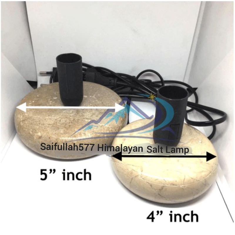 HIMALAYAN ROCK SALT LAMP BASE (WITH 2 PCS BULB) - (MEDIUM SIZE) LAMPU ...
