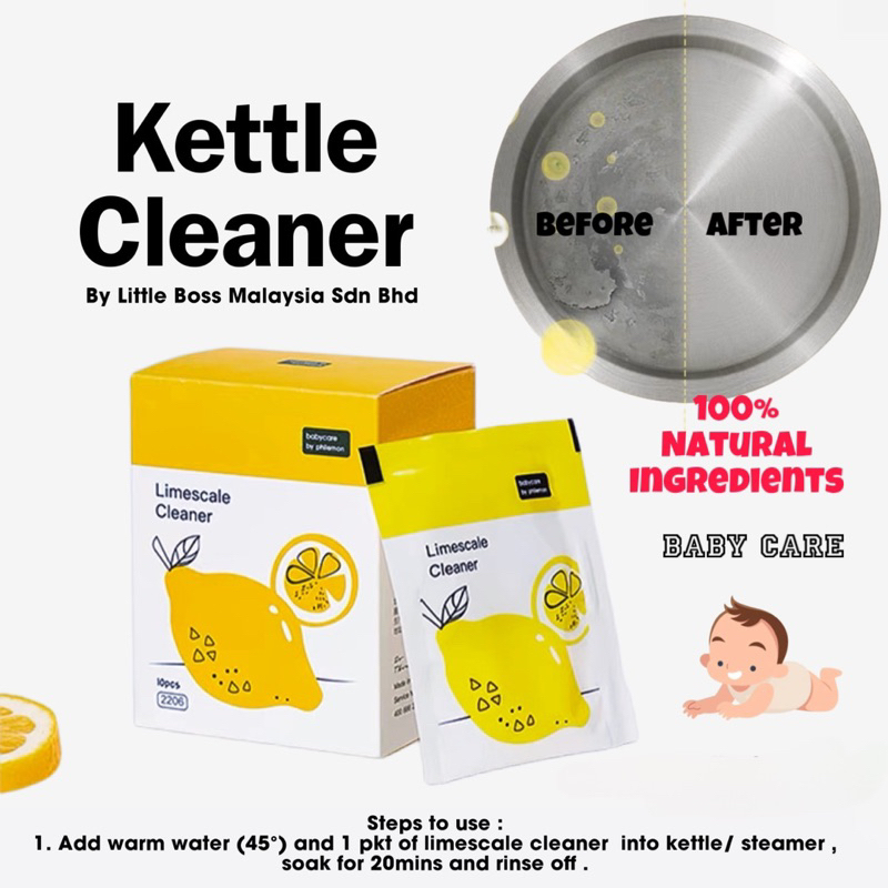 Kettle Cleaner/Steamer Cleaner/Stain remover/Odour remover/Kettle stain ...