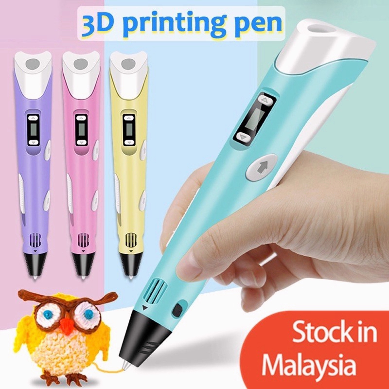 3D Printing Pen Graffiti Drawing Painting Pens Adjustable Temperature ...