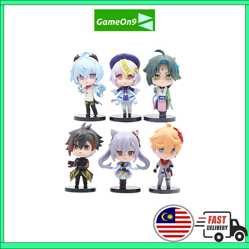Genshin Impact Figure Mini Collection Keqing Zhongli Xiao Qiqi Ganyu ...
