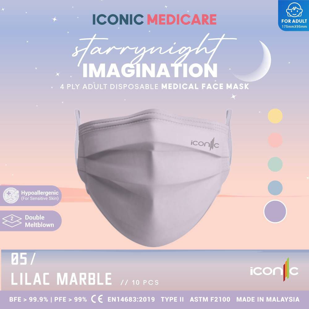 Iconic[Imagination] Adult 4 Ply Medical Disposable Face Mask (50pcs ...