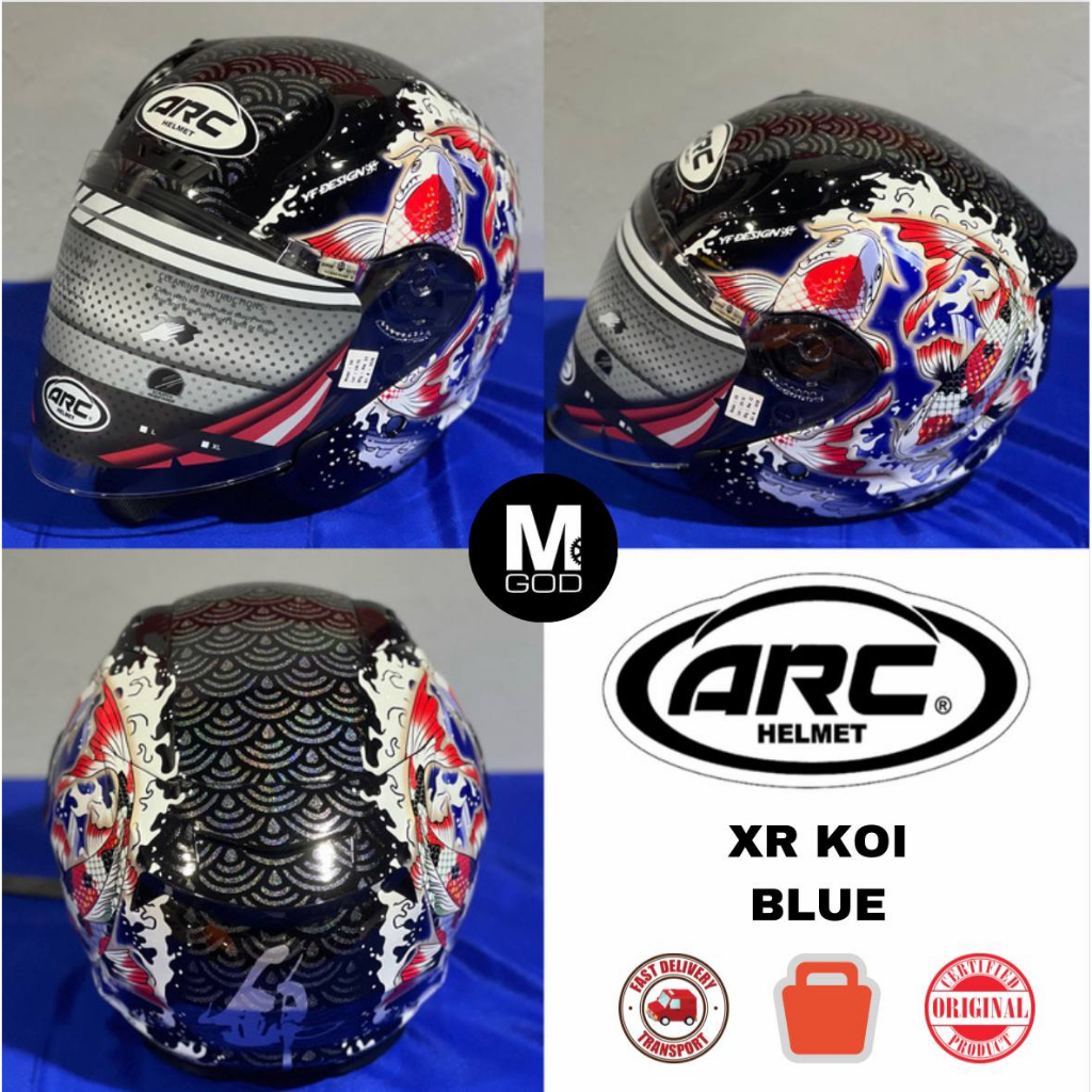 ARC XR HELMET ARC XR ARC KOI HELMET ARC XR KOI PLAIN GRAPHIC ORIGNAL ...