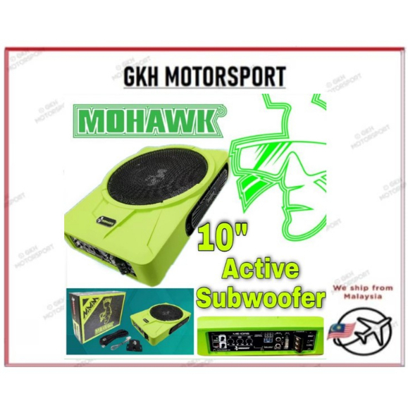 Mohawk Active Subwoofer 10" Limited Remote underseat Woofer proton ...