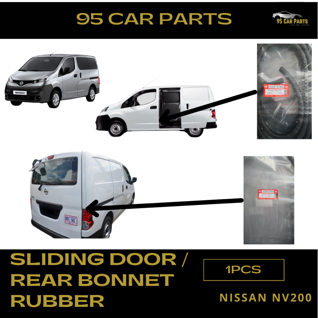 Nissan NV200 Sliding Door / Rear Bonnet Rubber (ICHIKAWA) Getah Sliding ...