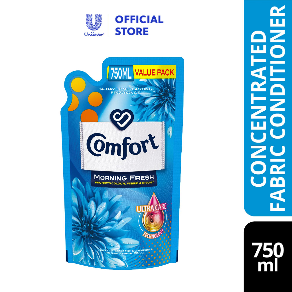 Comfort Concentrated Fabric Softener Refill Morning Fresh (750ml) | Shopee Malaysia