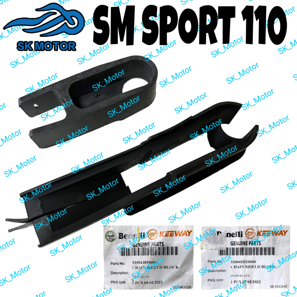 Benelli SM SPORT 110 R E N1 N2 Original Chain Shield Block / Swing Arm ...