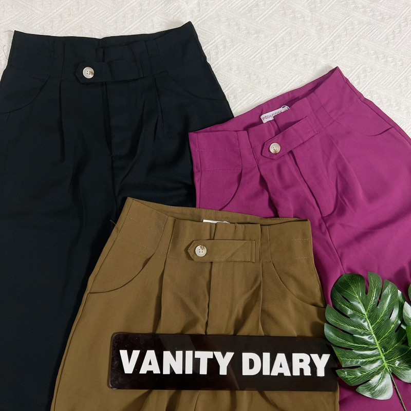 READY STOCK【VD】PoshCode High Waist Long Pants 高腰西装长裤 | Shopee Malaysia