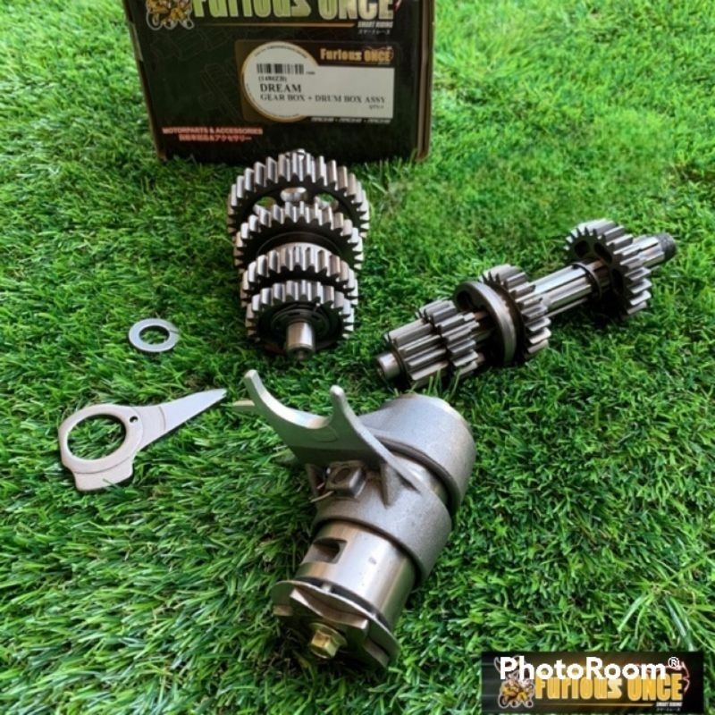 EX5 DREAM WAVE100 HONDA FULL SET GEAR BOX ASSY & DRUM BOX COMPLETE SET GEAR BOX STANDARD FURIOUS ...