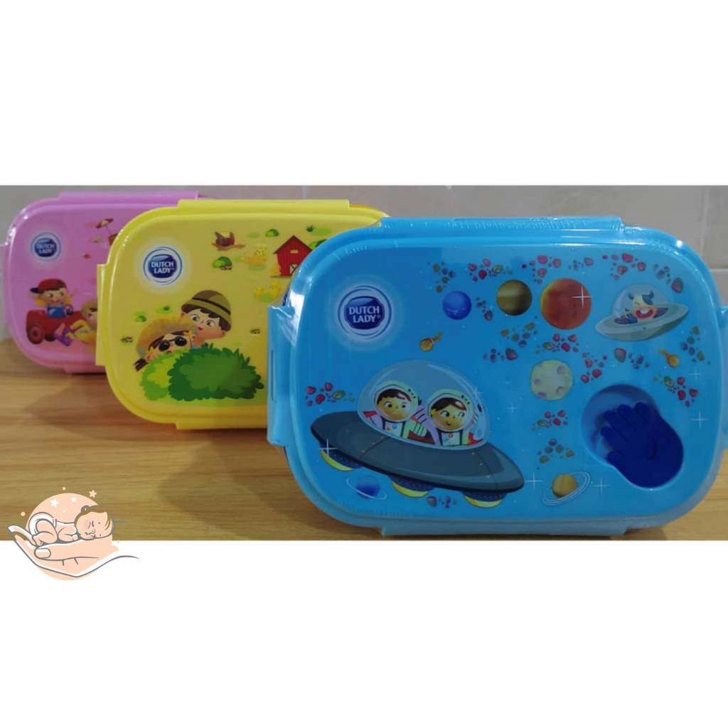 DUTCH LADY Bento Box with Cutlery Set (LIMITED EDITION) | Shopee Malaysia