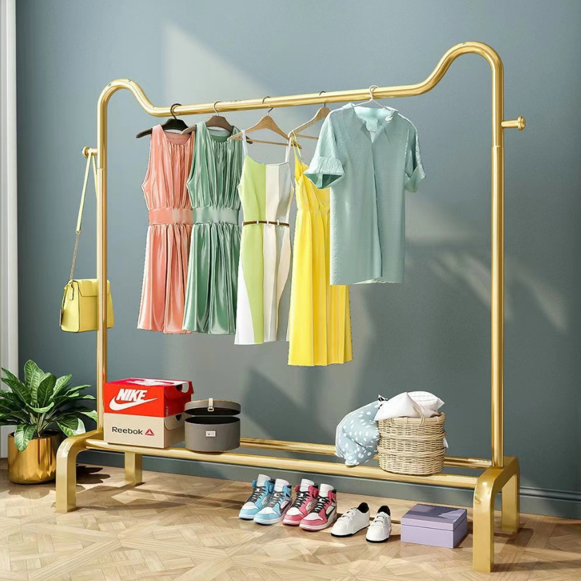 Single Pole Strong Steel Laundry Rak Baju Rack Cloth Hanger Cloth Rack ...