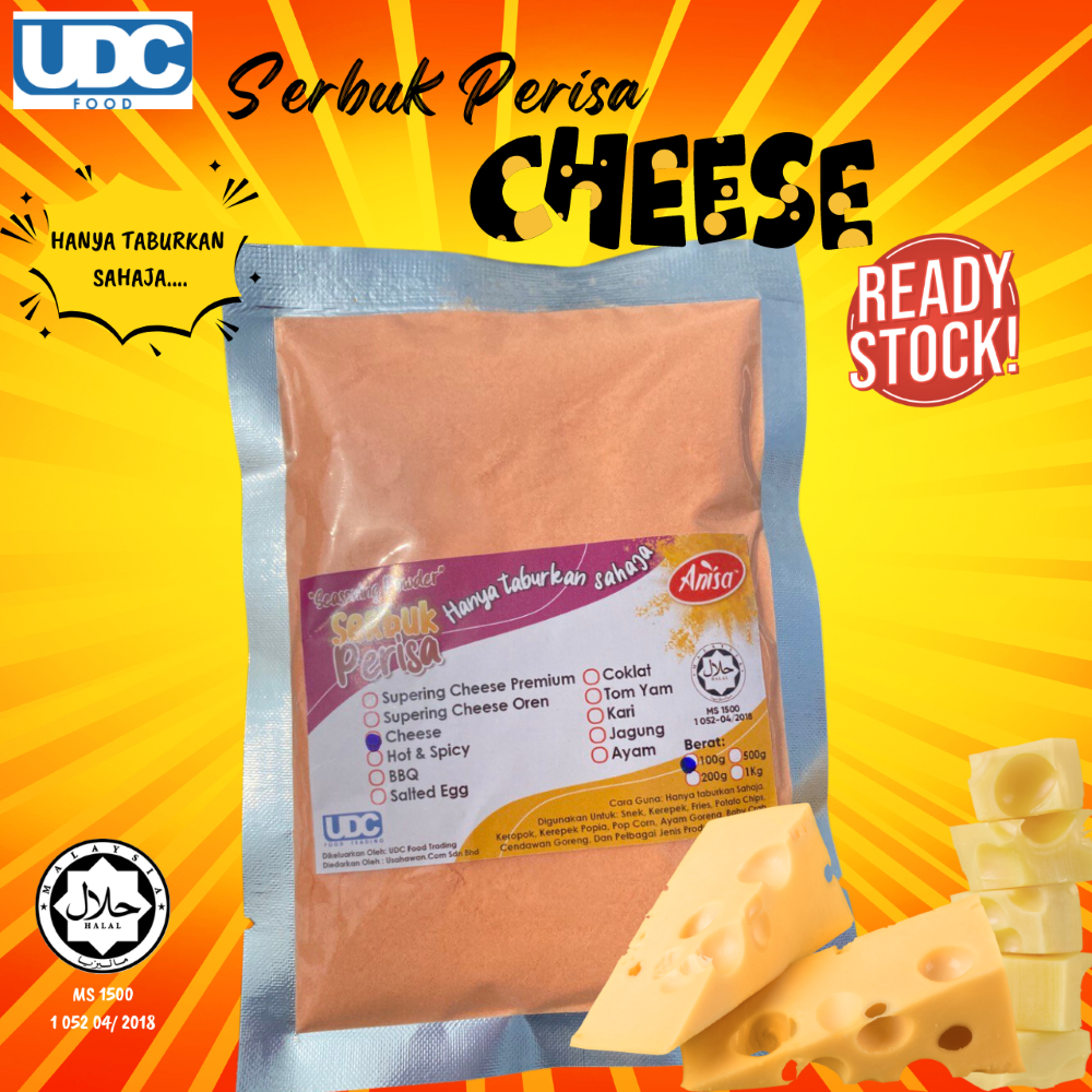 [SERBUK PERISA CHEESE 100GRAM🔥] SEASONING POWDER SEDAP HALAL HANYA ...