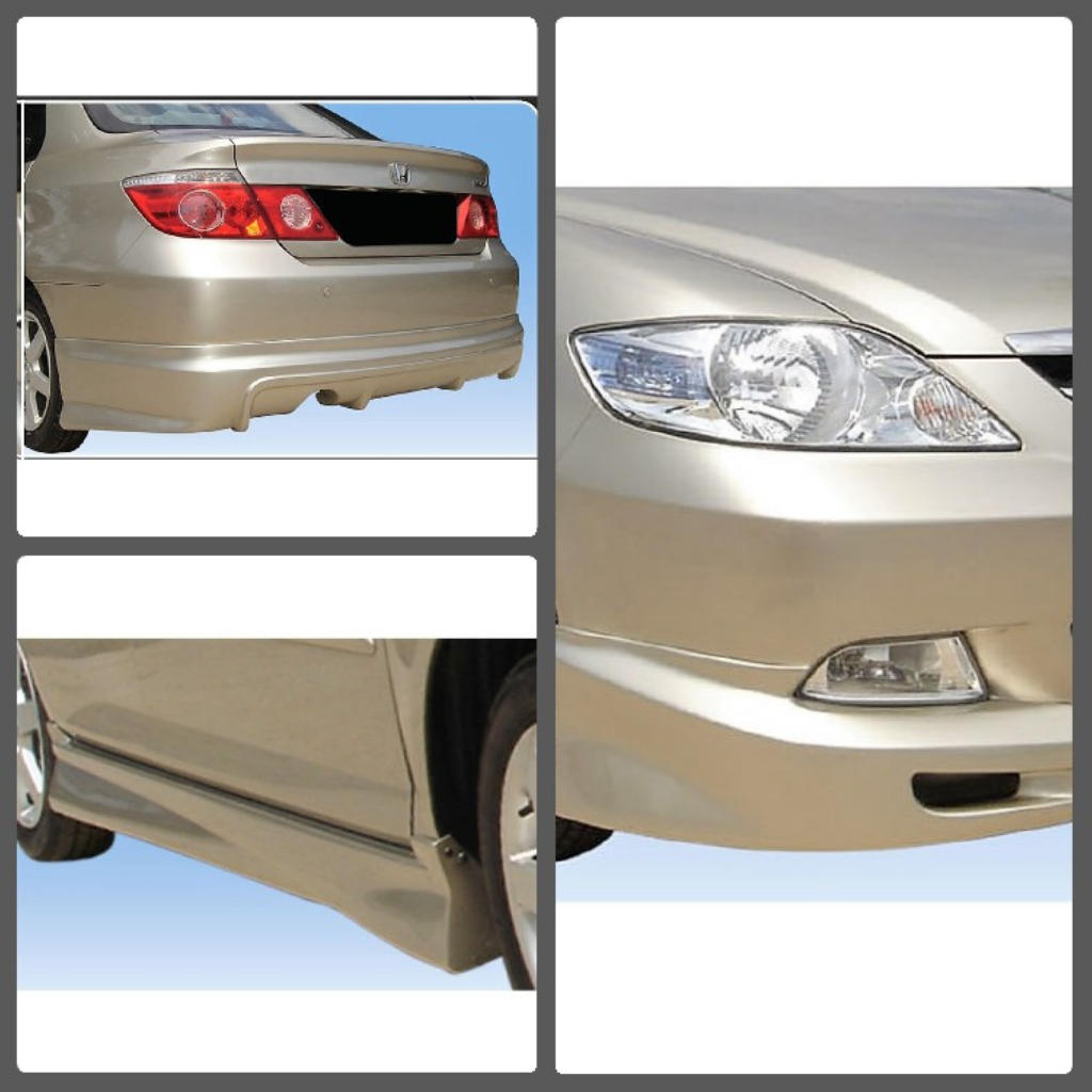 Honda City 4th Generation 2006 Mugen Style Skirting Body Kit PU Ready ...