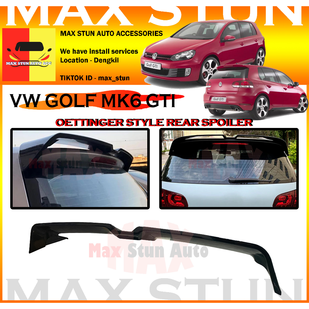VOLKSWAGEN GOLF MK6 GTI OETTINGER SPOILER REAR TRUNK SPOILER VW GOLF ...