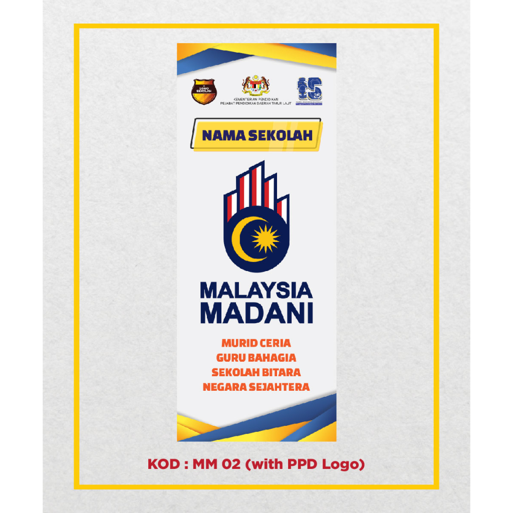 Bunting Sekolah Malaysia Madani | Carta Program / Majlis Sekolah I ...