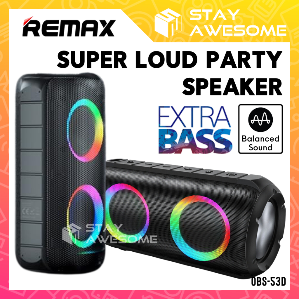ORAIMO Waterproof IPX5 Portable RGB LED Party Outdoor Speaker Wireless ...