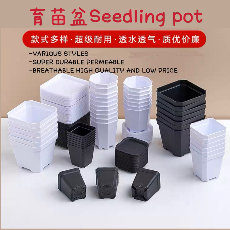 Pasu plastik pasu kecil flower pot pasu bungalow Succulent pot plastic ...