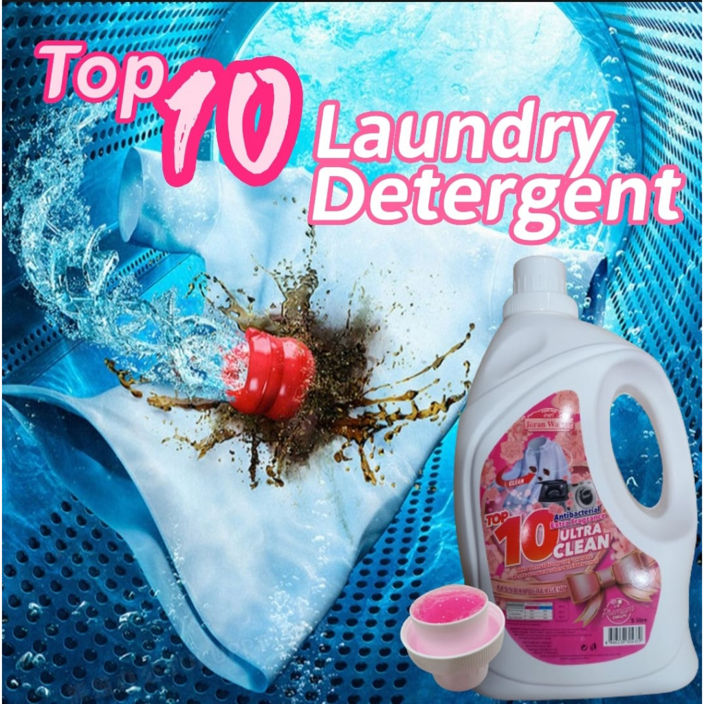 【READY STOCK 】TOP10 ULTRA CLEAN Laundry Detergent 5000ml&softener 洗衣液 ...