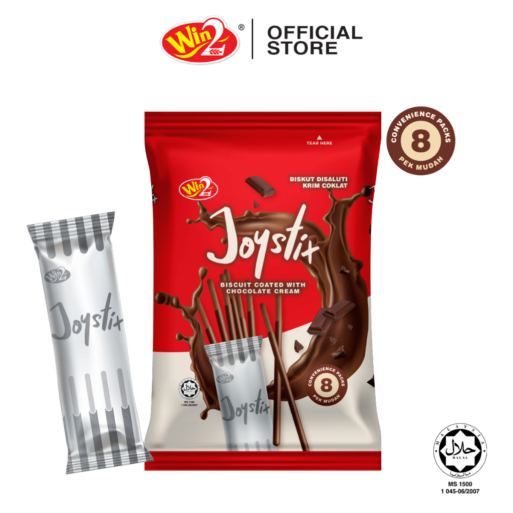Win Win Joystix Biscuit Coated With Cream (20g x 8 Packs) | Shopee Malaysia