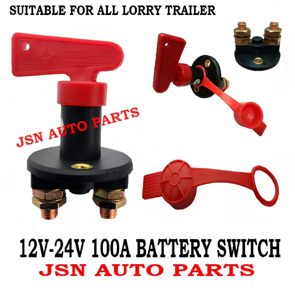BATTERY SWITCH 12V-24V 100A CAR AUTOMOTIVE BATTERY ISOLATOR MASTER ...