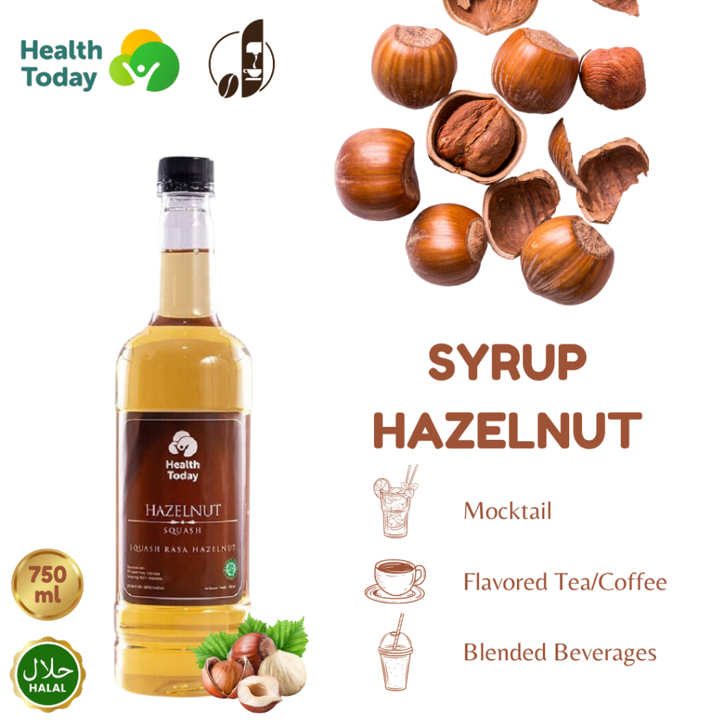 Health Today Syrup Hazelnut | 750ml | Beverage Flavours | Drinks ...