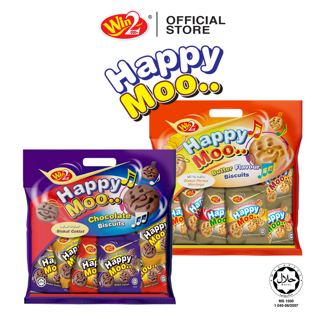Win Win Happy Moo Biscuits (120g/12g x 10 Packs) | Shopee Malaysia