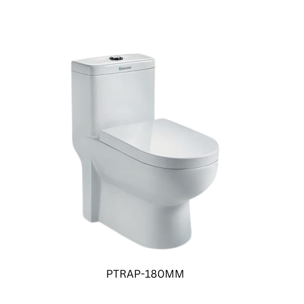 Docasa Premium One Piece Gloss White Water Closet WC S-Trap 200MM 250MM 300MM / P-TRAP 180MM ...