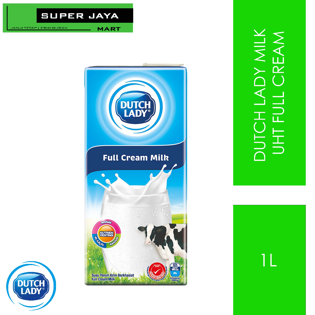 Dutch Lady UHT Milk Chocolate/Fresh Milk/Full Cream/Low Fat Milk/Strawberry,1L | Shopee Malaysia