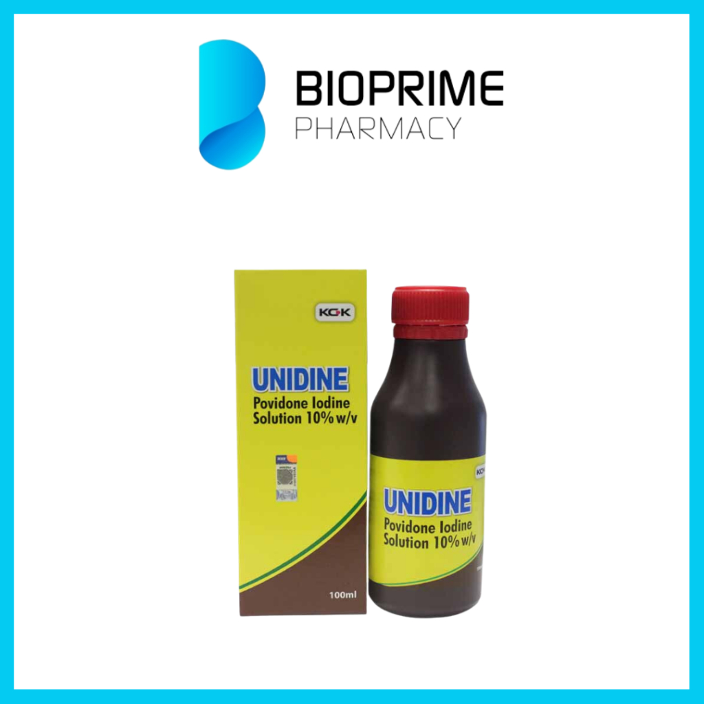 Unidine Povidone Iodine Solution 10% w/v 100ml | Shopee Malaysia