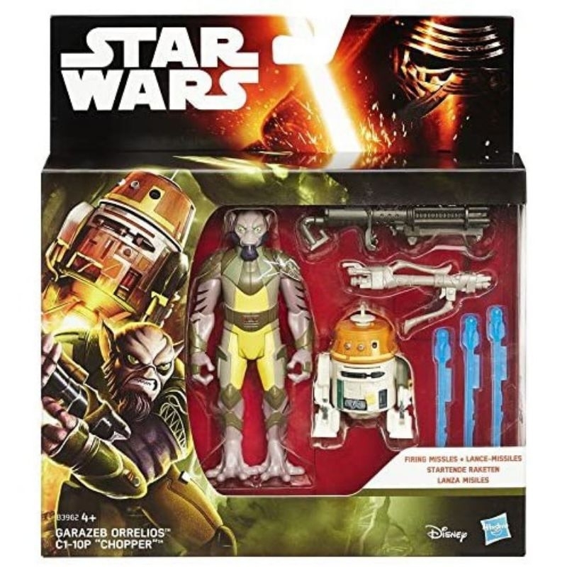Star Wars Rebels Garazeb "Zeb" & C1 10P "Chopper" 3.75" Scale ...