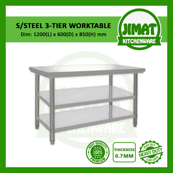 100CM/120CM(4FT) X 60CM(2FT)/75CM(2.5FT) Stainless Steel Kitchen ...