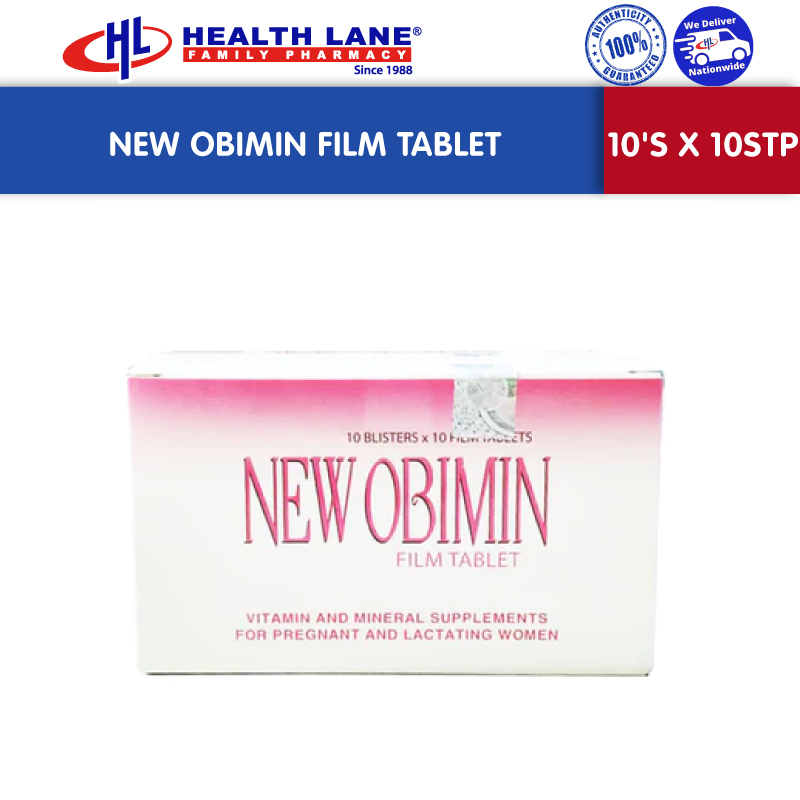 NEW OBIMIN FILM TABLET (10'S X 10 STP) for Pregnant and Lactating Women ...