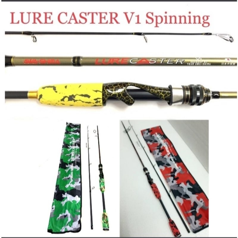 Awashima Lure Caster V1 V2 V3 Spinning and BaitCasting Rod | Shopee ...