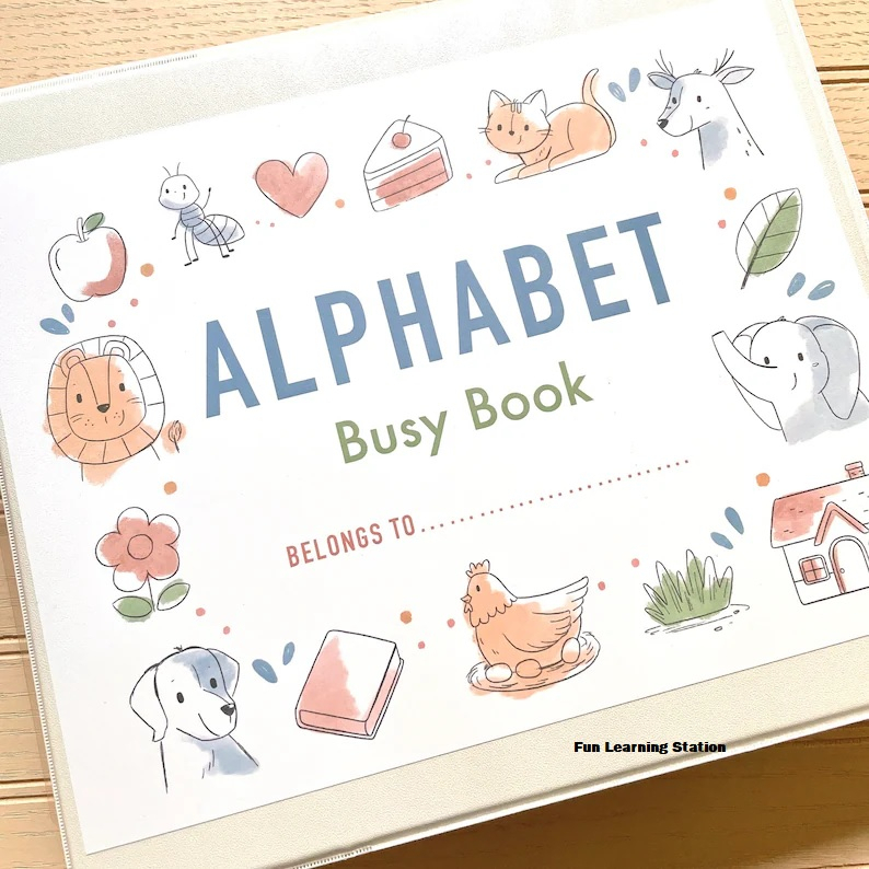491- (PDF) Alphabet Busy Book l ABC Quiet Book Softcopy l Homeschool ...