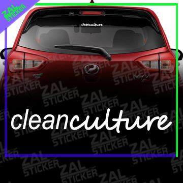 * STICKER KERETA CLEAN CULTURE MYVI AXIA ALZA BEZZA EXORA PERSONA VIOS ...