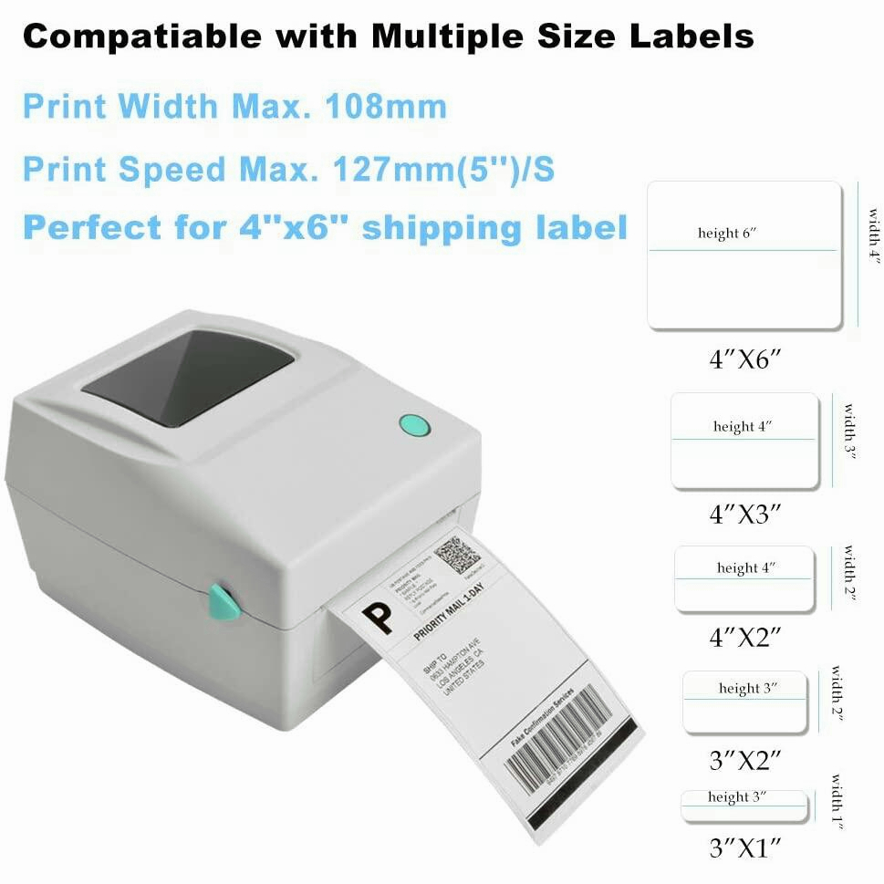 【XP-426B】A6 Thermal Printer Shipping Label Printer Air WayBill Barcode ...