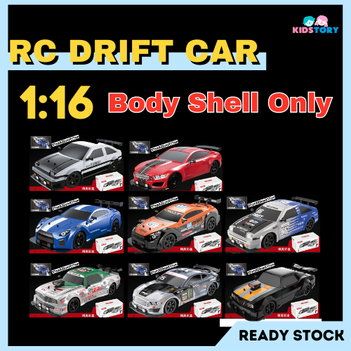 RC Body Shell 1/16 Drift Car High Speed Remote Control Drift Car Kereta ...