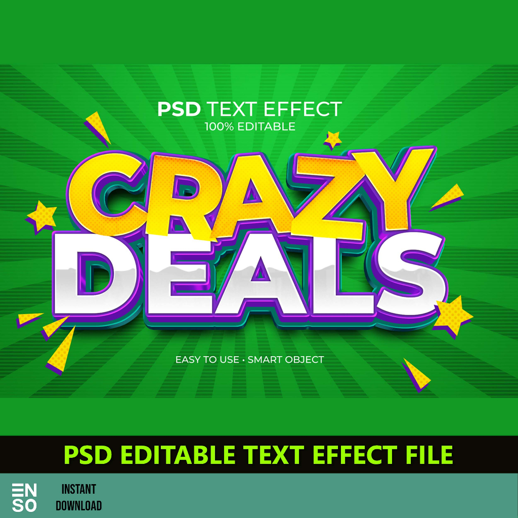 PSD Text Effect Stylish Text | Editable PSD Text Logo | Creative ...