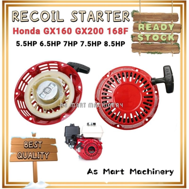 Recoil Starter Assembly Fit Honda GX160 5.5hp GX200 6.5hp Engine 168F ...