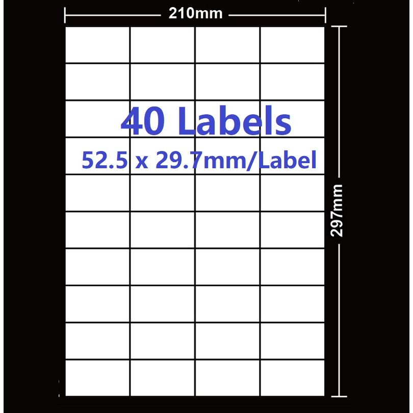 A4 Size Pre Cut White Printing Sticker Label White Label Address Label ...