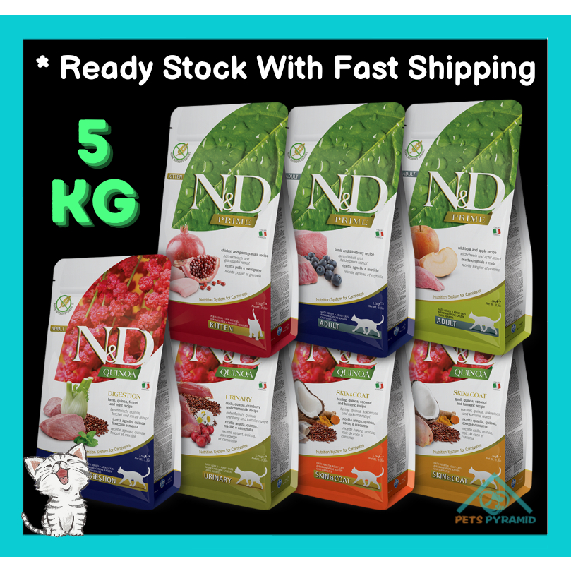 Farmina N&D Prime Cat Food 5kg (ORI PACKING) Makanan Kucing Adult ...