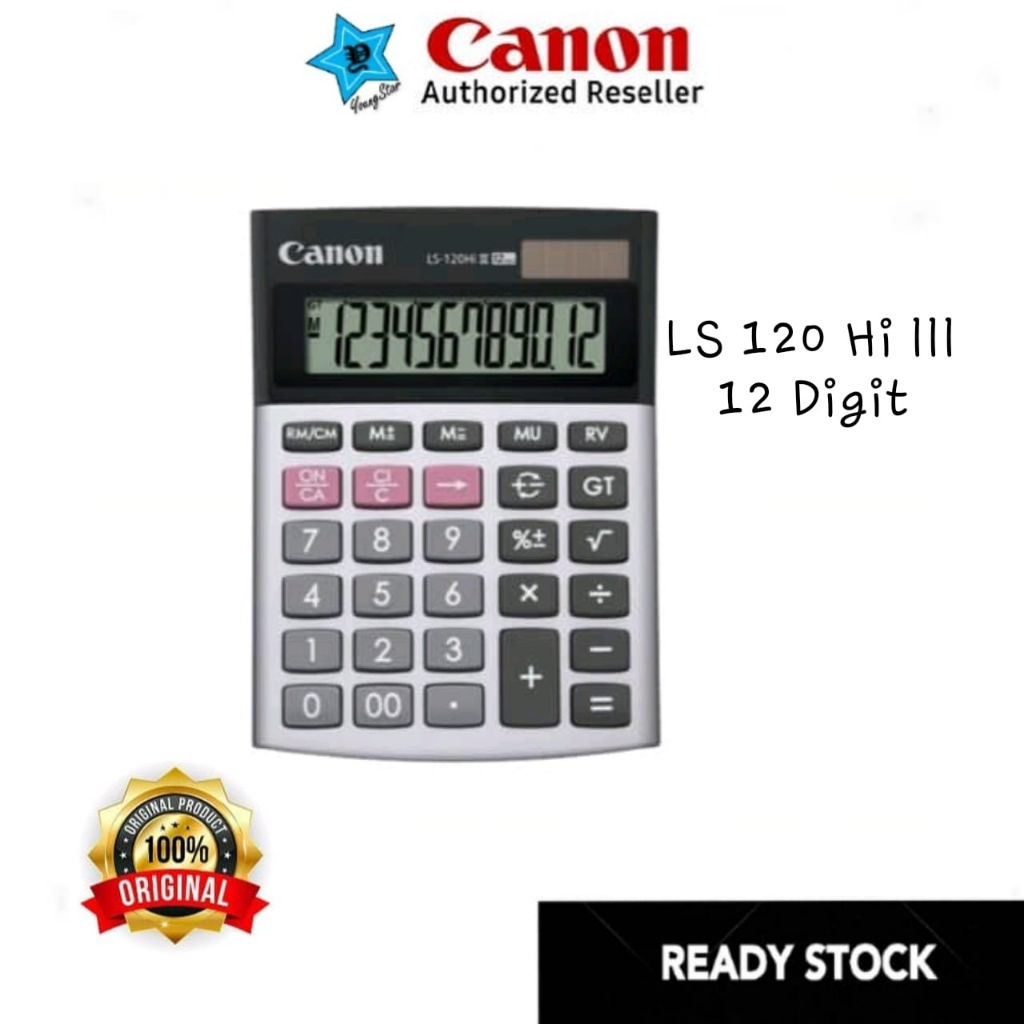 ORIGINAL Canon LS-120Hi III Desktop Calculator Mark up & Reverse Large ...