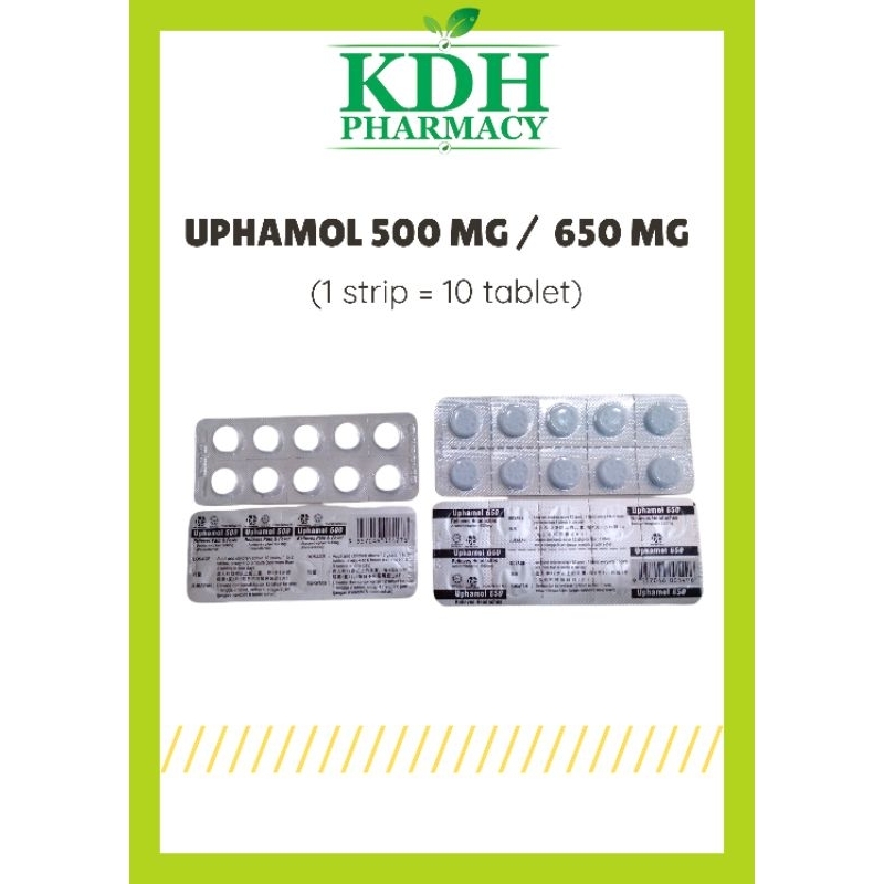 UPHAMOL 500 MG (PARACETAMOL) / UPHAMOL 650MG (ACETAMINOPHEN) TAHAN ...