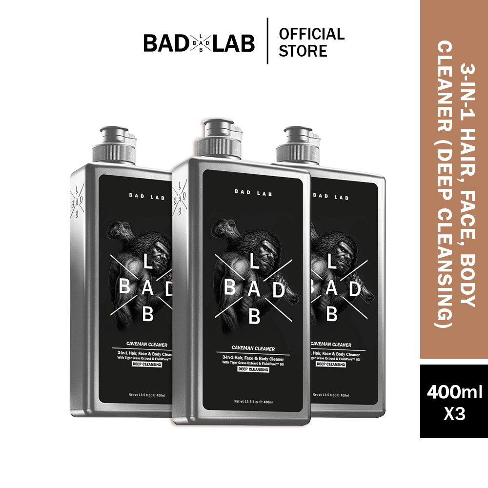Bad Lab 3-In-1 Hair, Face, Body Cleaner - Deep Cleansing (400ml ) | Shopee Malaysia