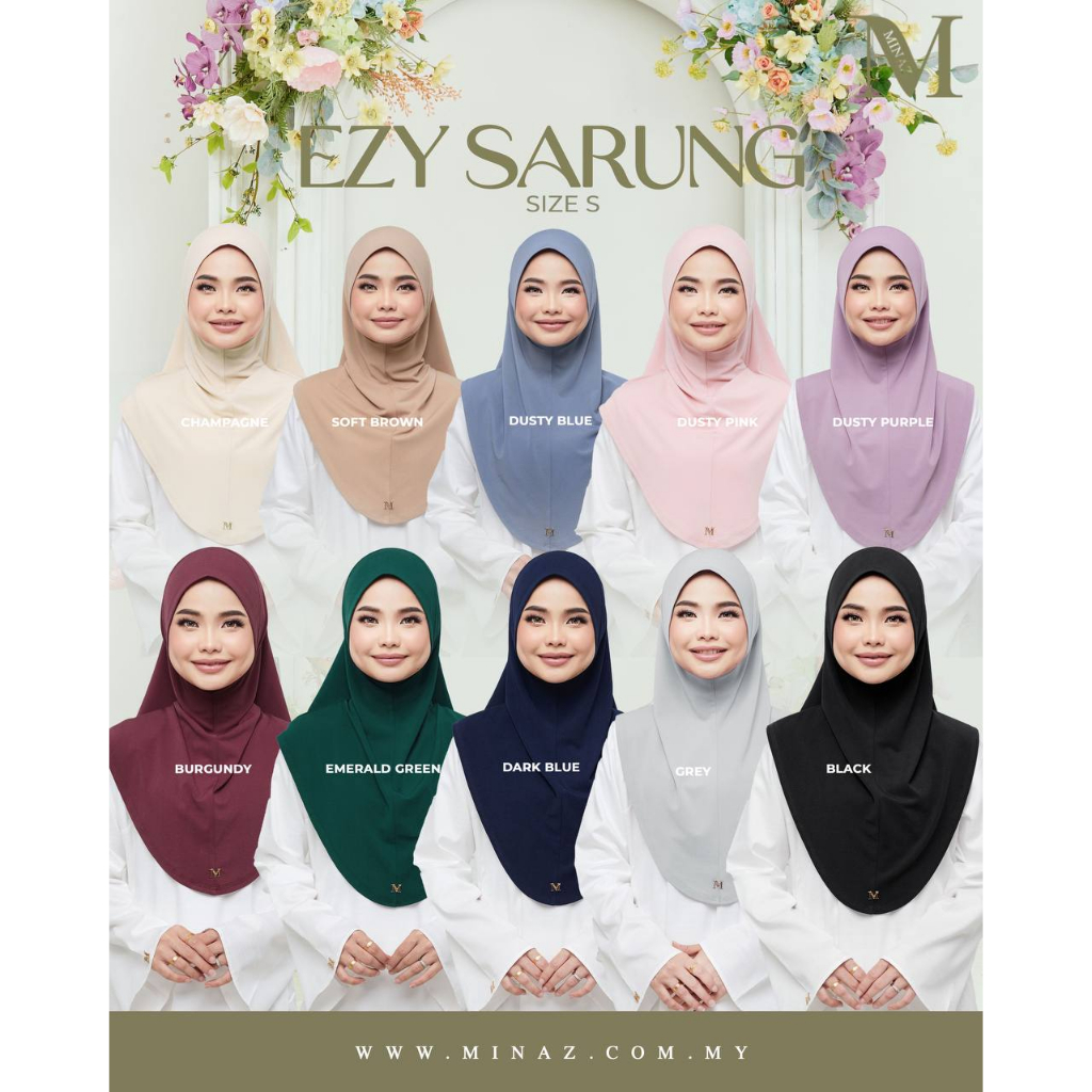 [NEW ARRIVAL] Minaz Hijab Ezy Sarung Original HQ/ Tudung Sarung ...