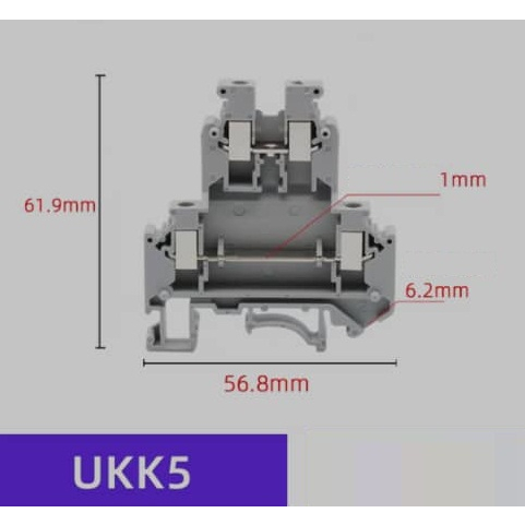 Power Distribution DIN Rail Universal Terminal Blocks Screw Panel Mount ...