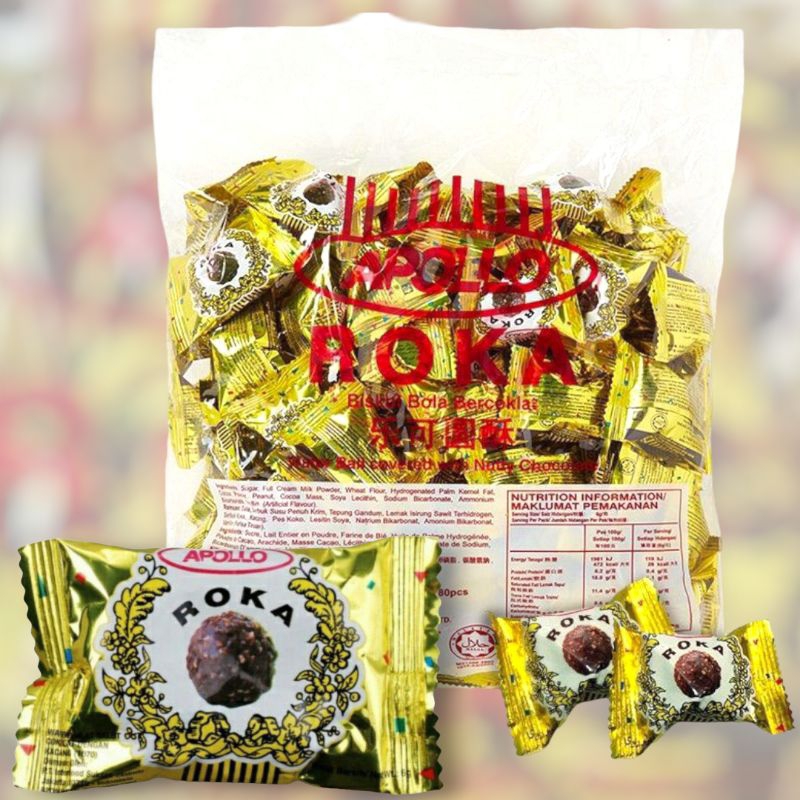 70pcs Apollo roka Wafer bola Coklat | Shopee Malaysia