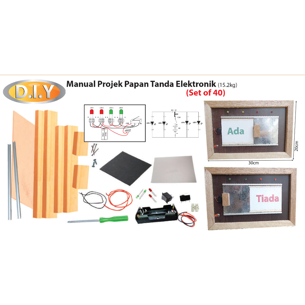 40 Set Manual Projek Papan Tanda Elektronik (15.2kg) REKA BENTUK DAN ...