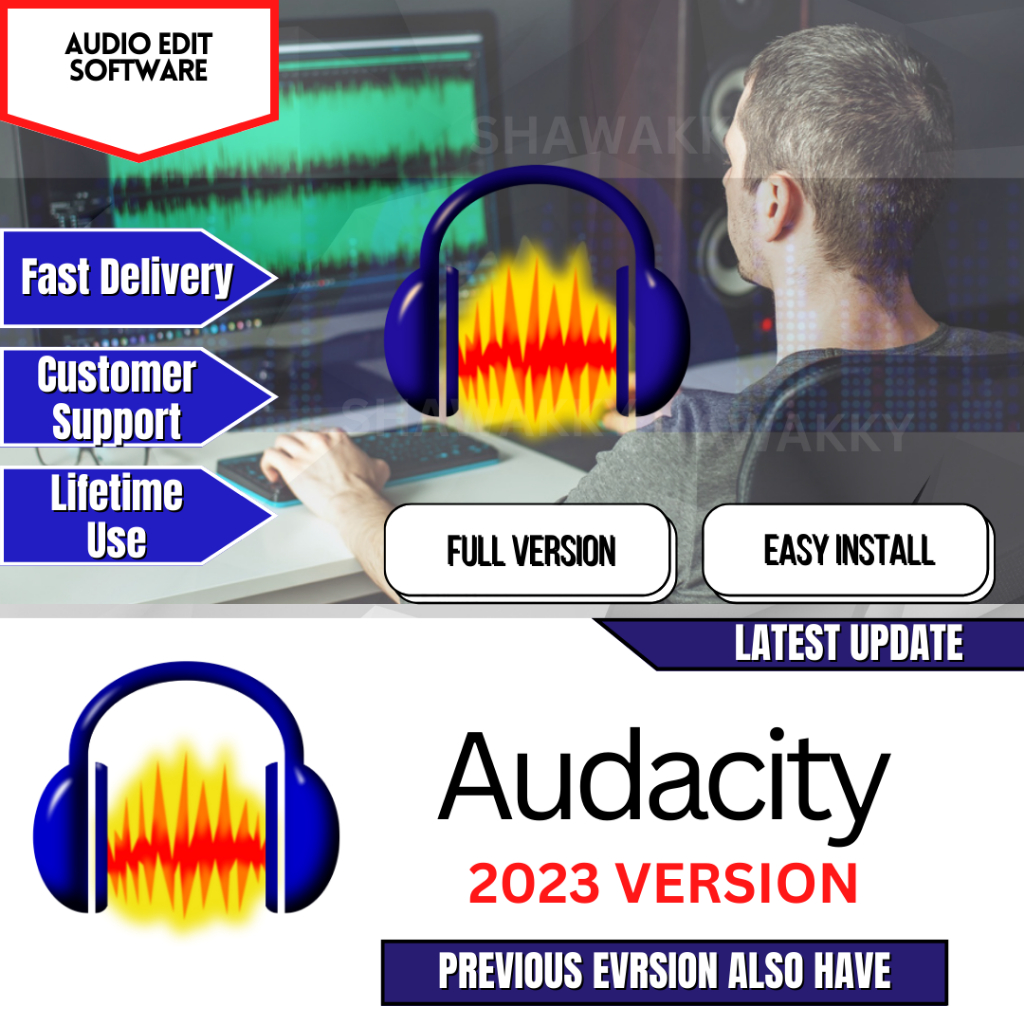 Audacity 2023 Full Version Audio Editor Software For PC | Shopee Malaysia