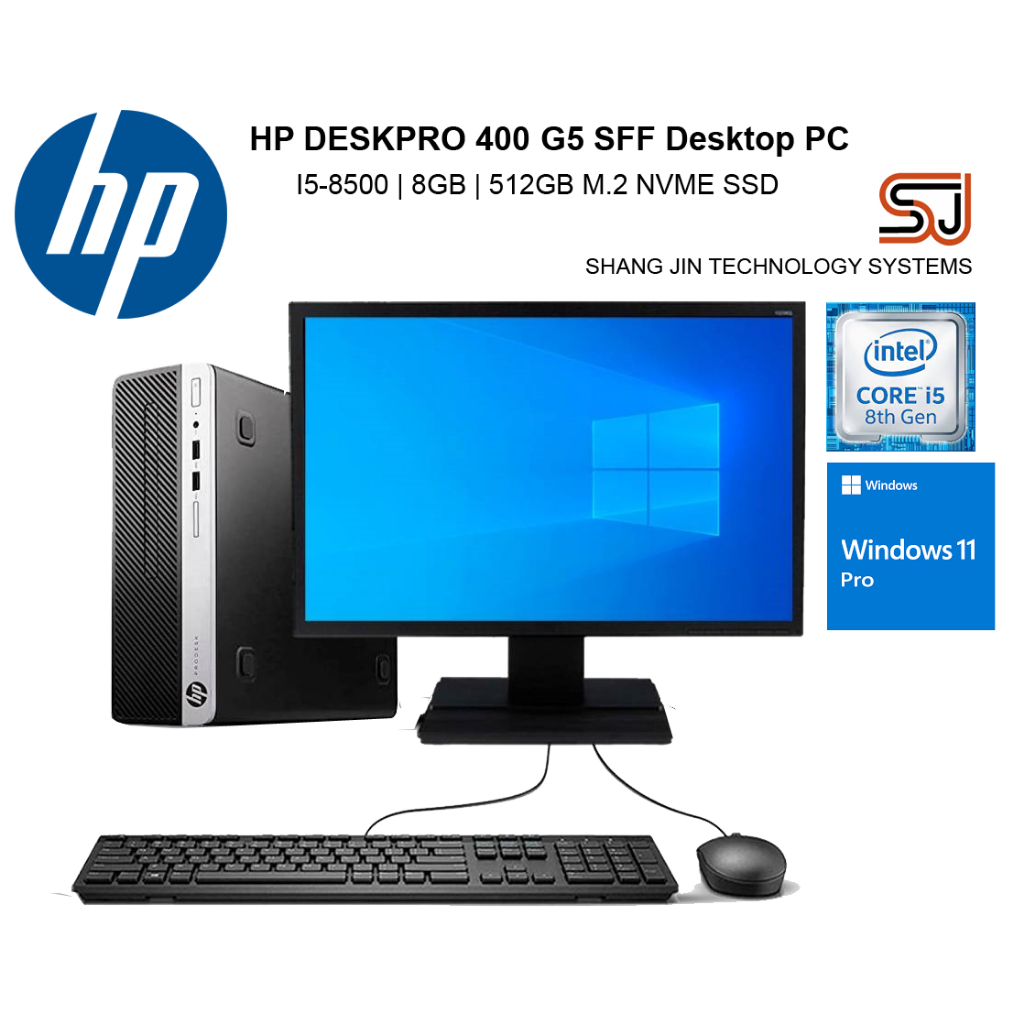 HP PRODESK 400 G5 SFF DESKTOP PC (Optional Monitor) | Shopee Malaysia